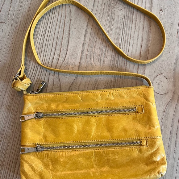 HOBO | Bags | Hobo International Yellow Leather Mission Crossbody Bag ...